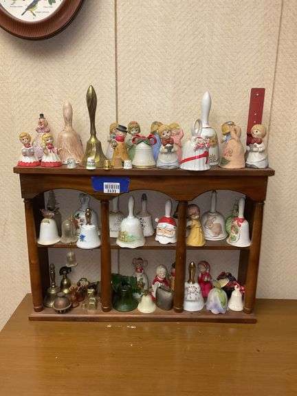 What-not shelf and novelty bell collection contents - Hurley Real ...