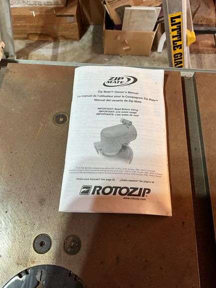 Bosch RotoZip and attachments - Hurley Real Estate & Auctions