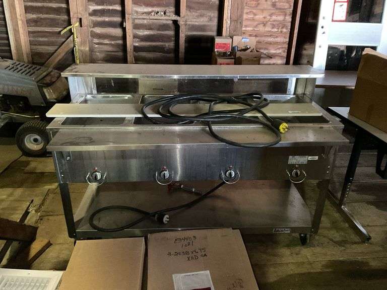 Duke stainless rolling steam table, Model EP304 M - Hurley Real Estate ...