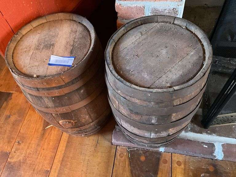 Two primitive barrels - Hurley Real Estate & Auctions
