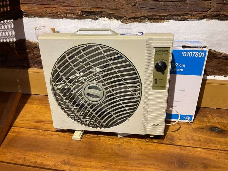 Duracraft portable fan, twin window fan - Hurley Real Estate & Auctions