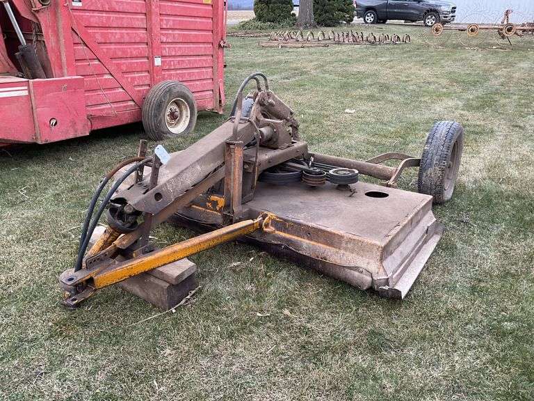 80 inch Woods bush hog, with hydraulic transport wheels - Hurley Real ...