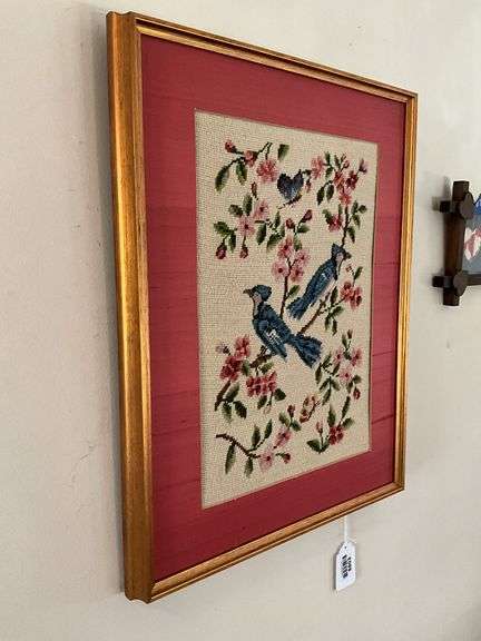 Framed needlework - Hurley Real Estate & Auctions