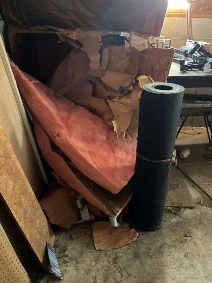 Pink insulation, rolled tar paper - Hurley Real Estate & Auctions