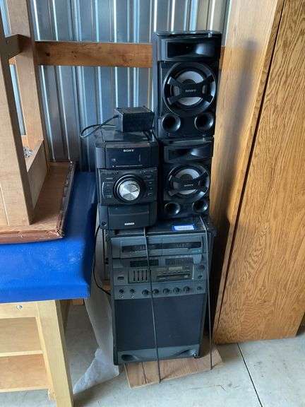 Sony CD stereo w/ speakers, Optimus karaoke machine - Hurley Real ...