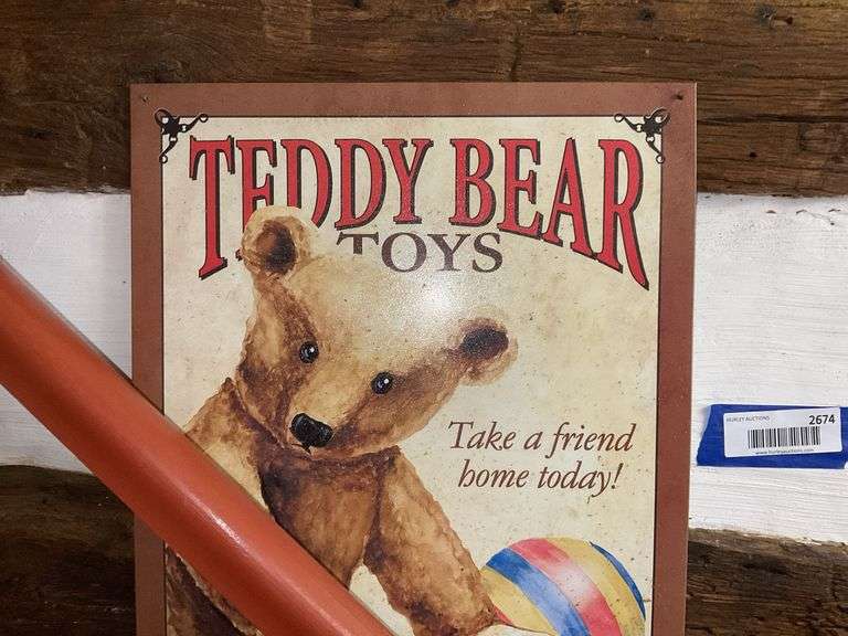 Teddy Bear Toys sign - Hurley Real Estate & Auctions