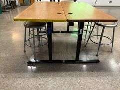 Two desks and four stools - Hurley Real Estate & Auctions