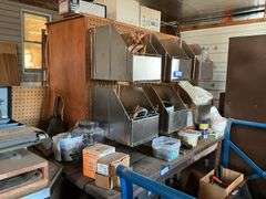 Three Wall mount wire storage bins - Hurley Real Estate & Auctions