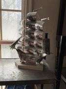 Crock pot, Princess House, 4-slice toaster, etched glass vases ...