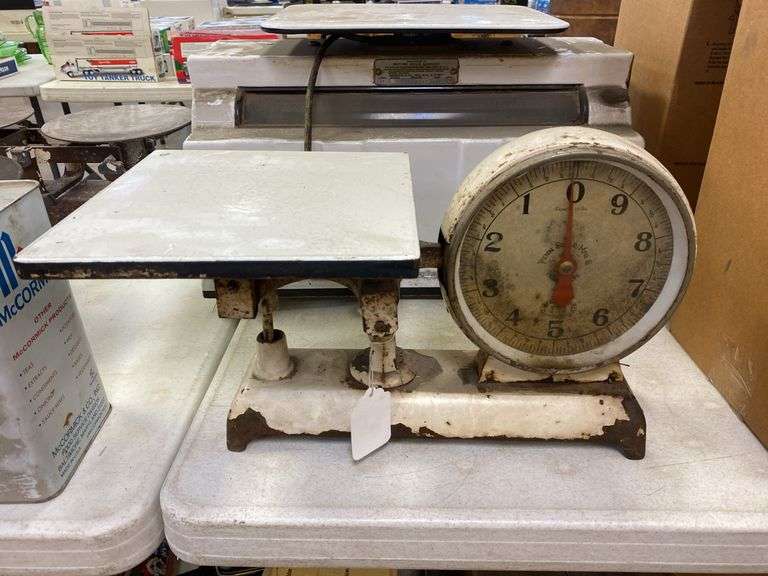 Antique Penn Scale Mfg Co. countertop scale, ***FROM SUNNYWAY GROCERY ...