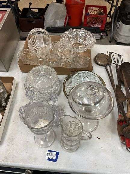 EAPG pattern glass and misc pressed glass lot - Hurley Real Estate ...