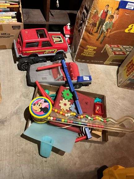 Mud Buster toy Bronco, Minnie Mouse Disney push toy, toy car, misc toys ...