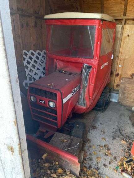 Snapper 1650 Garden Tractor - Hurley Real Estate & Auctions