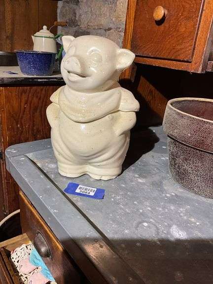 Vintage Shawnee Smiley the Pig cookie jar - Hurley Real Estate & Auctions