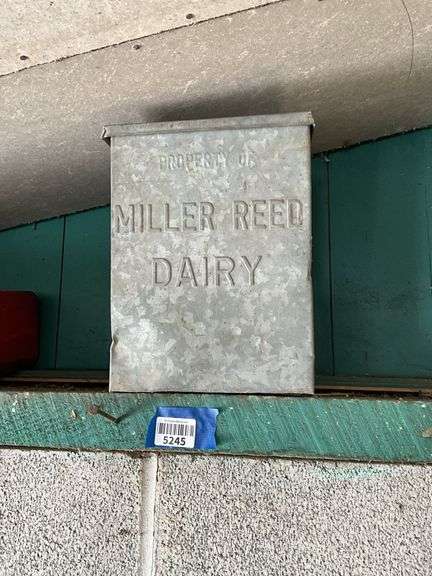 Vintage Miller Reed Dairy porch milk delivery box - Hurley Real Estate ...
