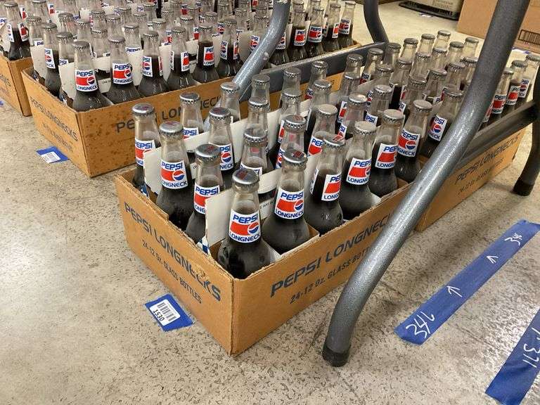 Two cases Pepsi Longneck bottles, ***FROM SUNNYWAY GROCERY STORE. - Hurley Real Estate & Auctions