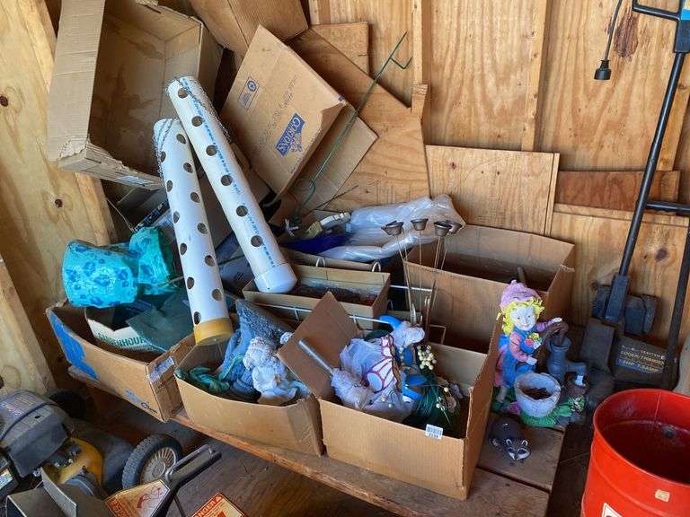 Misc shed lot to include outdoor decor items - Hurley Real Estate ...