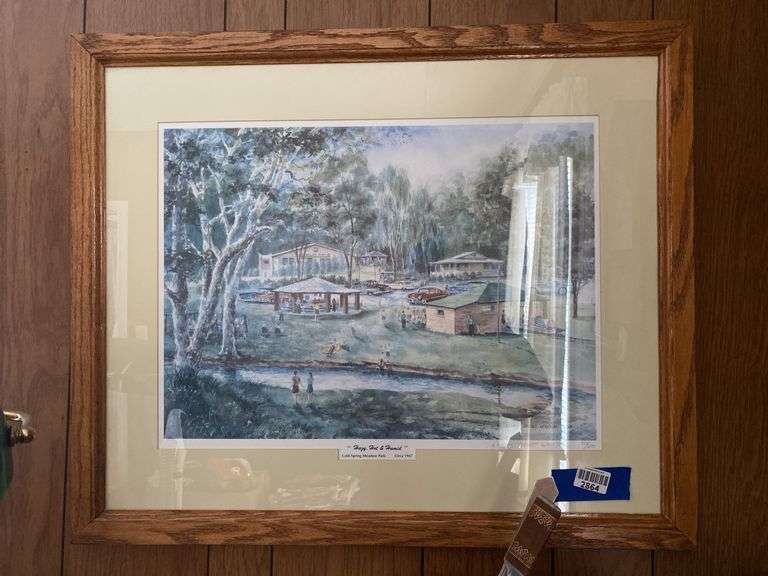 Framed signed Landis Brent Whitsel print “Hazy, Hot & Humid” Cold ...