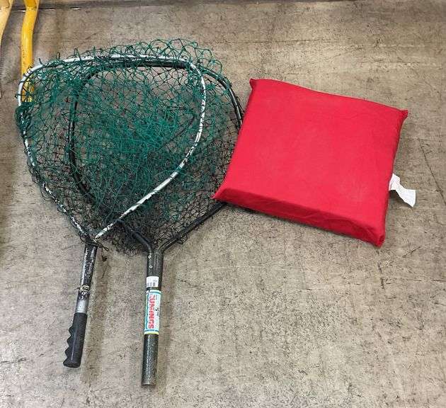 Fishing nets and personal flotation device - Hurley Real Estate & Auctions