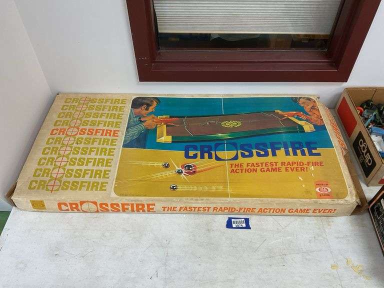 Vintage Ideal Crossfire game in box - Hurley Real Estate & Auctions