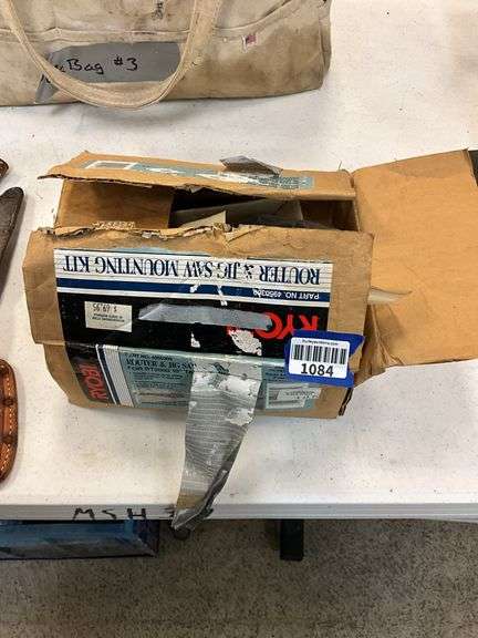 Ryobi router & jigsaw mounting kit in box - Hurley Real Estate & Auctions