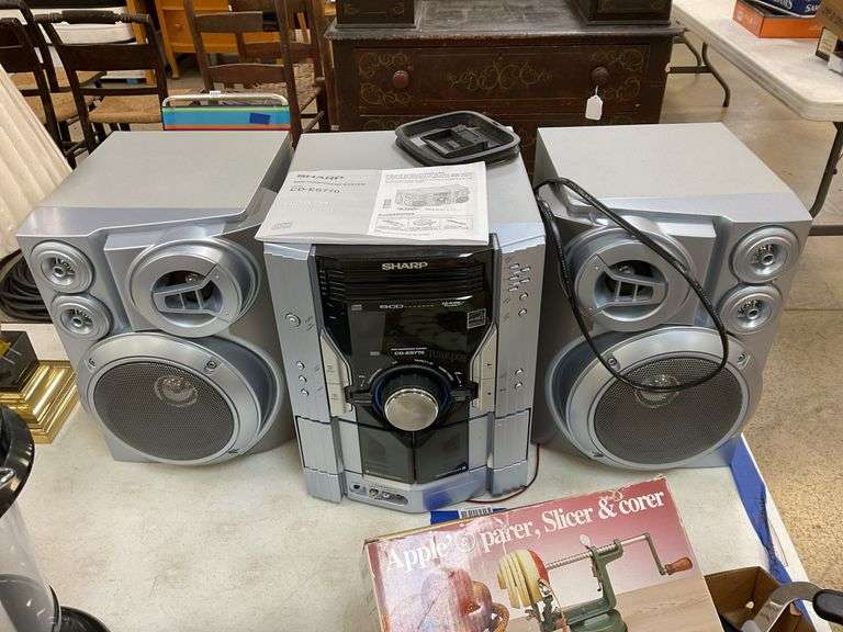 Sharp mini component stereo system - Hurley Real Estate & Auctions