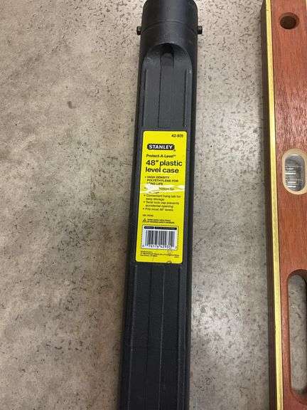Two Stanley levels: wooden and plastic - Hurley Real Estate & Auctions