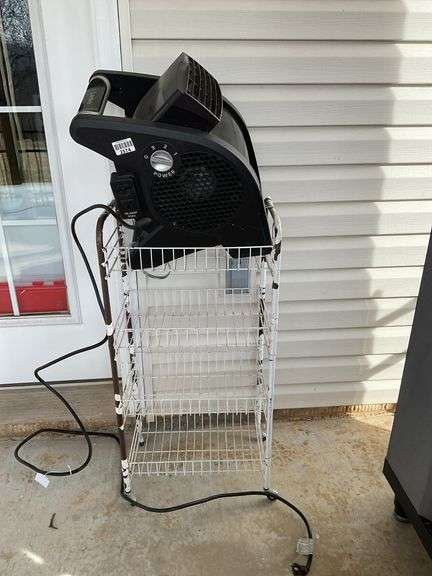 Air mover fan, wire utility cart - Hurley Real Estate & Auctions