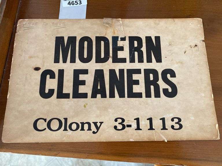 Modern Cleaners cardboard sign, and Nibble with Gibble's 25th ...