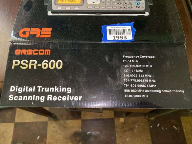 Grecom PSR-600 digital trunking scanning receiver in box - Hurley Real ...