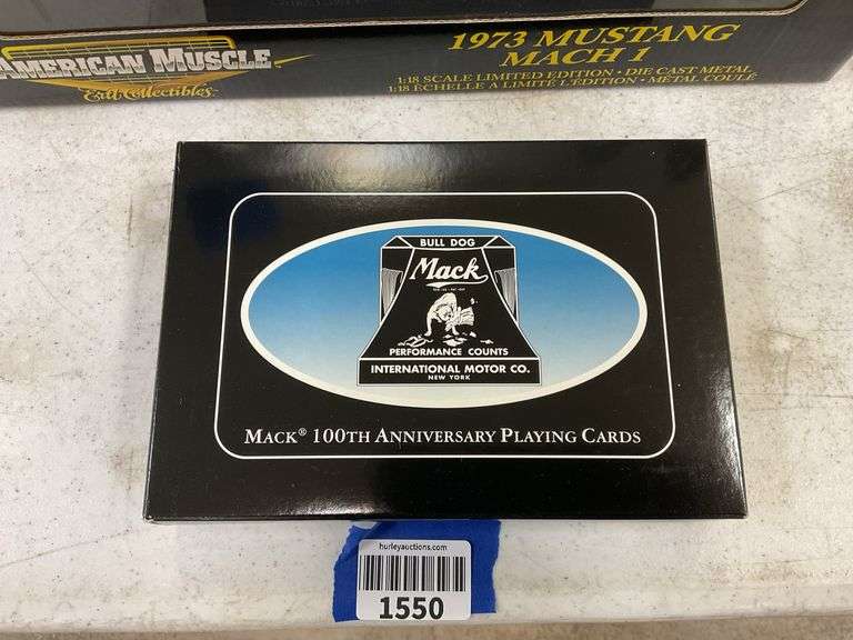 Mack Truck Bulldog 100th Anniversary playing cards set - Hurley Real ...