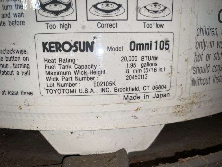 Kerosun heater - Hurley Real Estate & Auctions