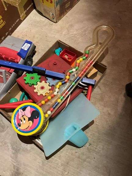 Mud Buster toy Bronco, Minnie Mouse Disney push toy, toy car, misc toys ...