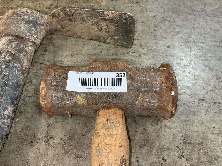 Sledge hammer and adze pick - Hurley Real Estate & Auctions