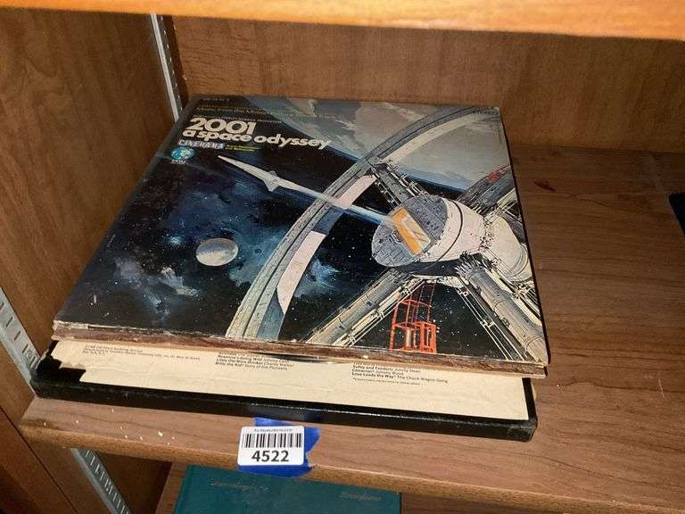 Vintage vinyl LP records and Audubon Birds of America book, Jamie ...