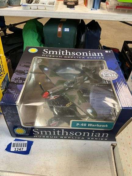Two model planes in boxes: Blue Angels F/A-18 Hornet and Smithsonian P ...