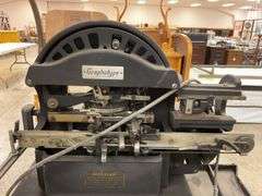 Vintage Graphotype/Addressograph machine model: 6383, w/ accessories ...