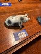 Cast iron seated pig bank - Hurley Real Estate & Auctions