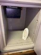 Pressed wood 1-door cupboard w/ Sentry 1330 Safe 19x20x26, combination ...