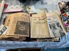 Vintage paper collectibles, children's books, scrapbook, newspaper ...