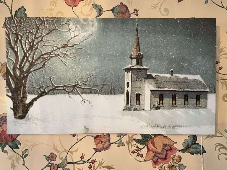 Benjamin Gray lighted wall art 16.25x9 - Hurley Real Estate & Auctions