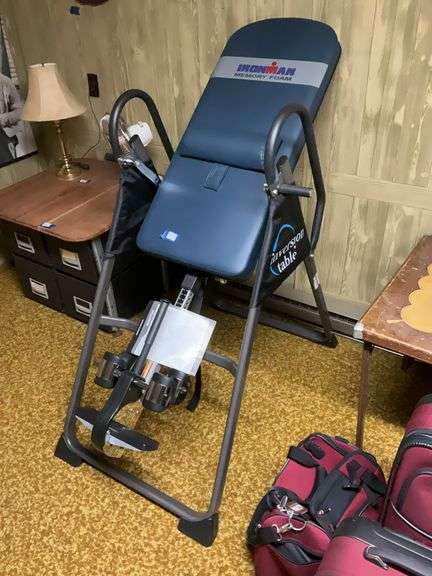 Ironman Memory Foam inversion table w/ owner's manual - Hurley Real ...
