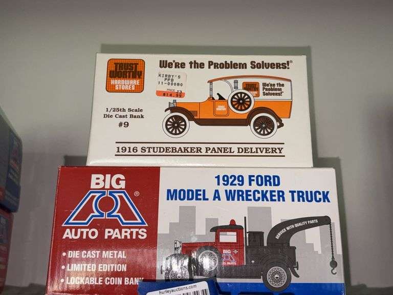Big A Auto Parts and Trustworthy Hardware truck banks, in boxes ...