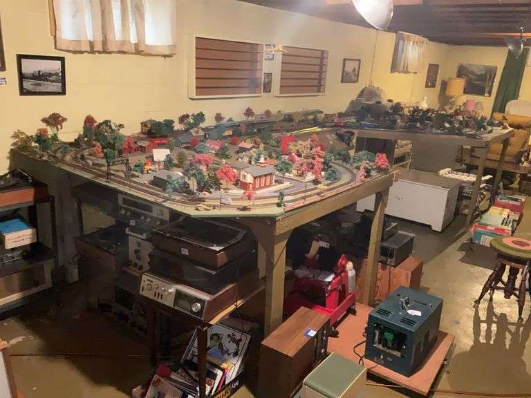 Extensive model train layout - Hurley Real Estate & Auctions