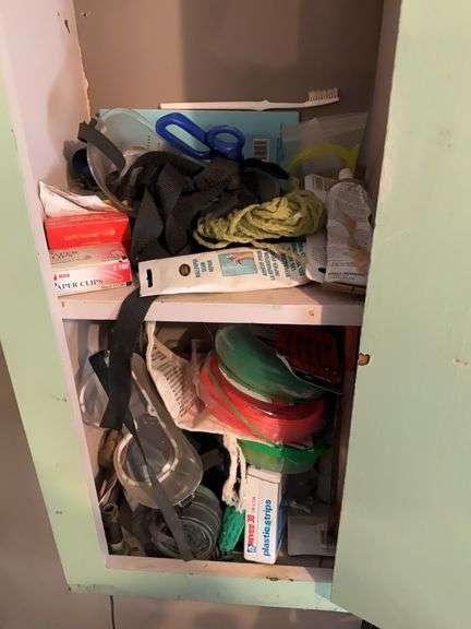 Contents of cabinet: eye and hearing protectors, misc - Hurley Real ...