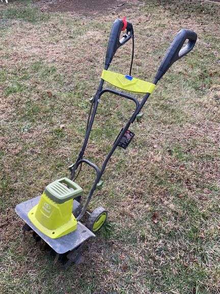 Sun Joe electric garden tiller - Hurley Real Estate & Auctions