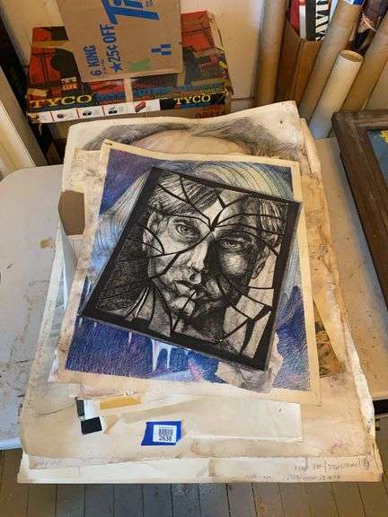 Artwork drawings - Hurley Real Estate & Auctions