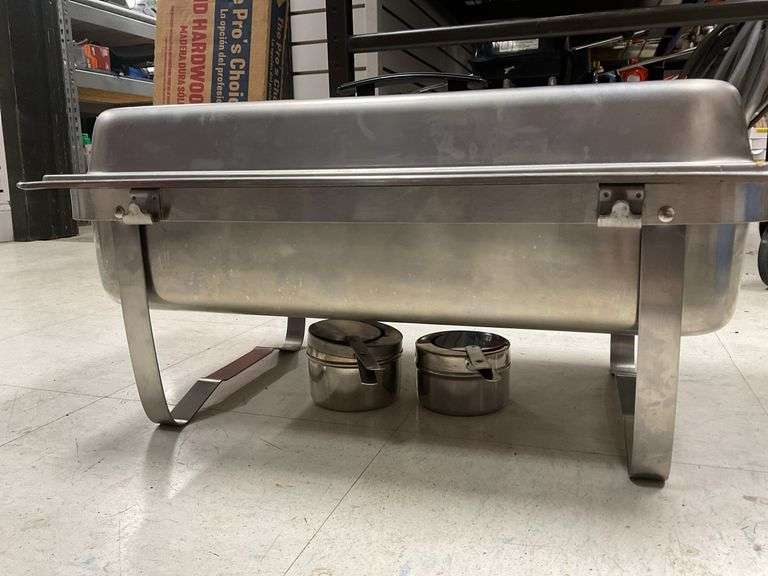 Full Size Chafer With Frame: 8 qt Capacity, 23 1/2 in Overall - Hurley ...