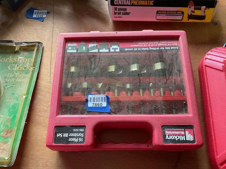 Hickory forstner bit set in case - Hurley Real Estate & Auctions