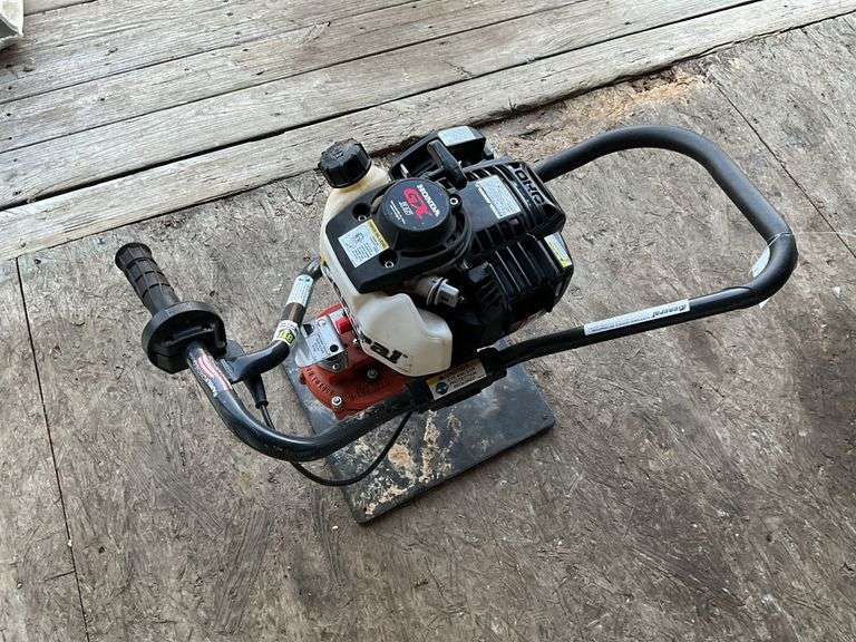 One Man handheld auger General tool 240H Honda GX35, 1.3 HP, 4 Stroke Maximum Auger Diameter: 8 ...